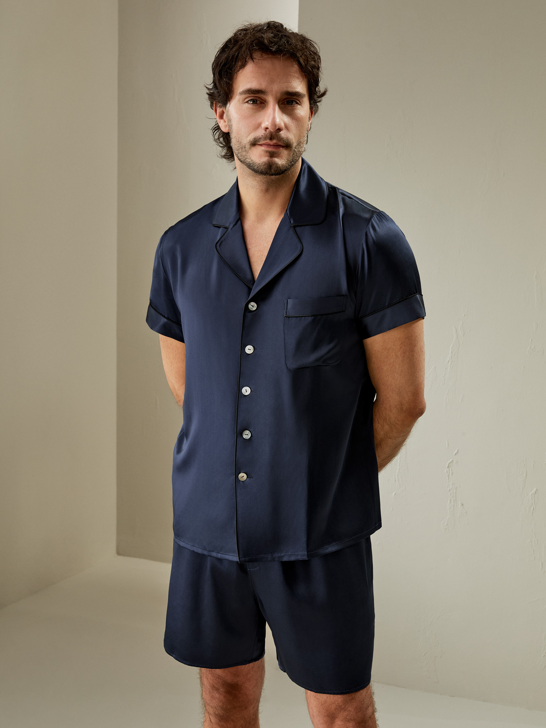 Mens Silk Pajamas Set, Affordable Price Designer Style